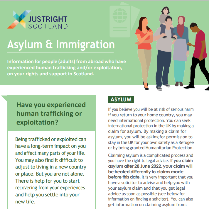 Scottish Anti-Trafficking & Exploitation Centre - JustRight Scotland