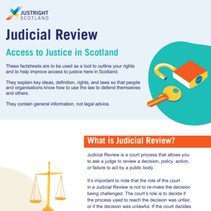 Legal Factsheets - JustRight Scotland
